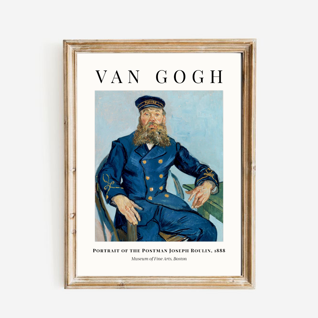 Van Gogh Portrait of Postman Joseph Roulin Print 1888 - Museum Poster ...