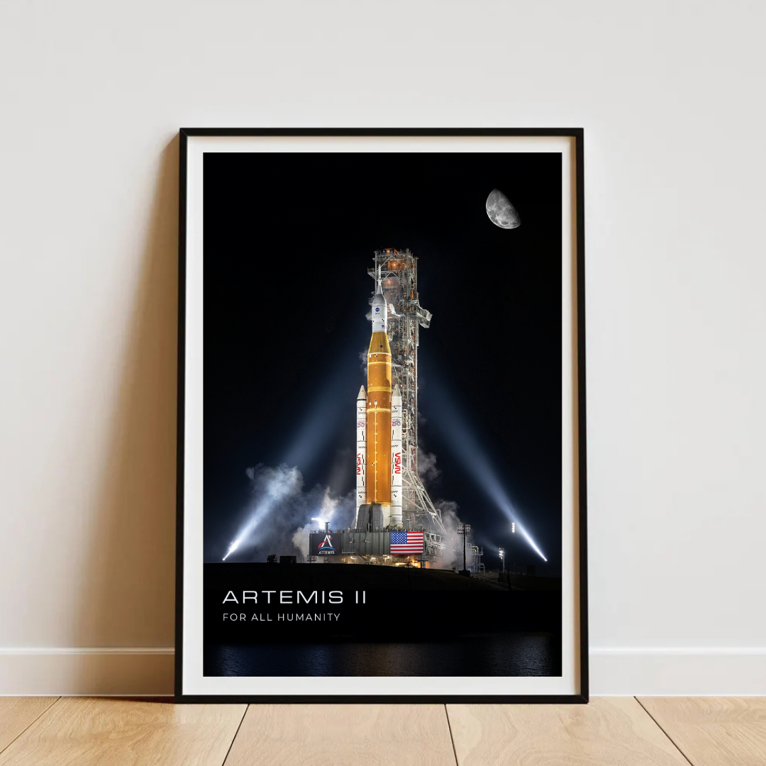 Artemis II Poster - NASA Orion Spacecraft Wall Art - Moon Mission Prin ...